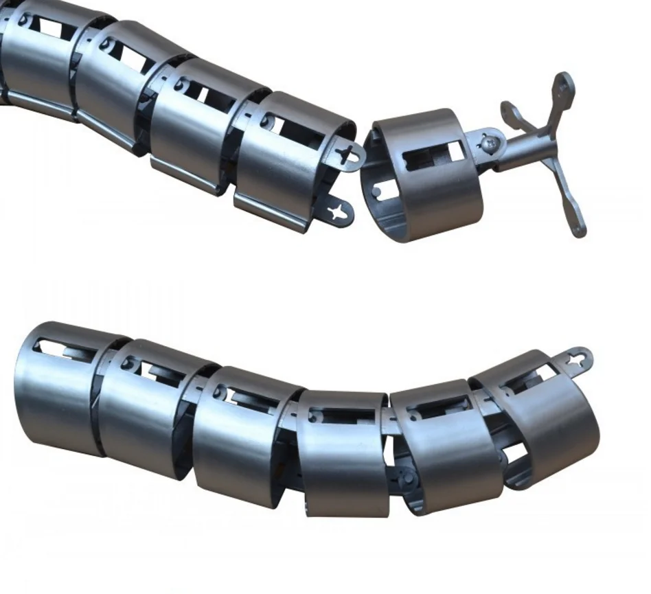 Office Standing Desk Oval Spine Wire Retractable Cable Management ...