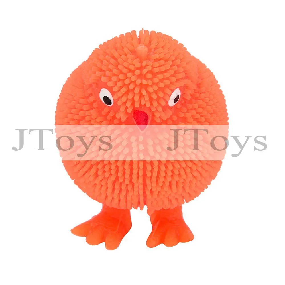 Novelty Flashing Chicken Light Up Squishy Sensory Ball Puffer Chicks ...