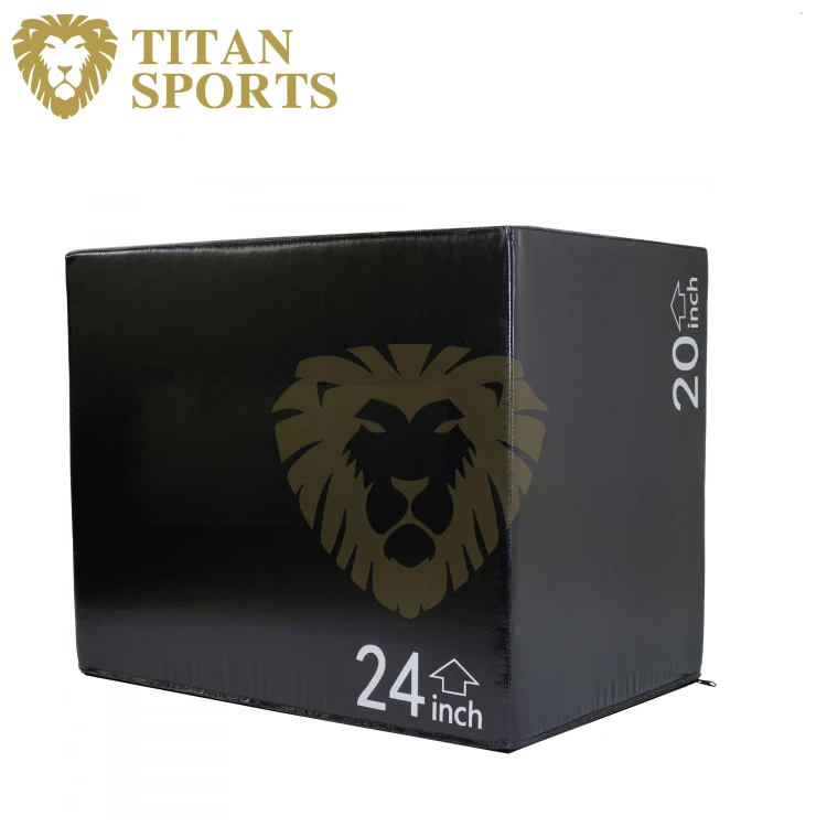 20x24x30 Inch Soft Plyometric Jump Box - Durable & Customizable
