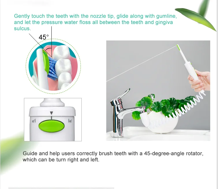 Water Power Best Way To Teeth Clean Up Plaque Off Jet Spray Teeth ...