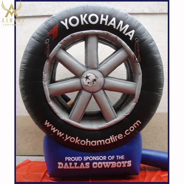 Z2 Portable Inflatable Car Tire Model for Event Decoration