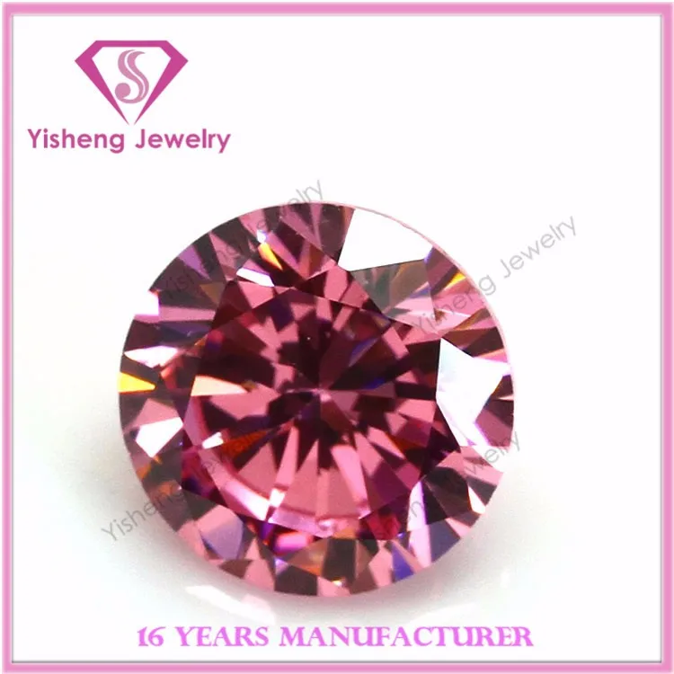 2.25mm Diamond Cut Synthetic Pink Stones Cubic Zirconia Price - Buy ...
