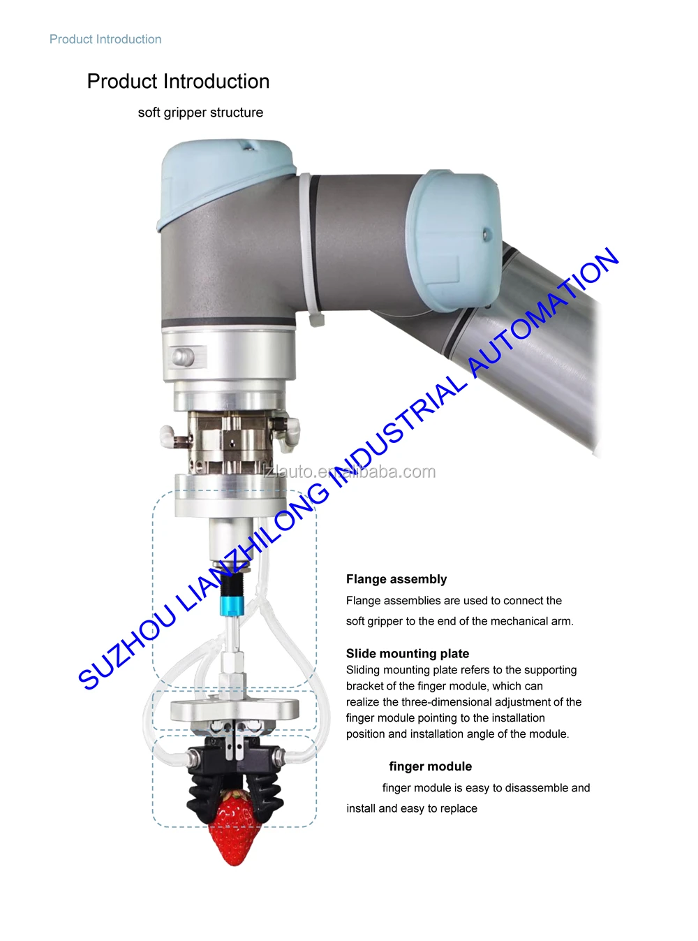 Pneumatic Cylinder Gripper For Pick And Place Bakery/food/electronic ...