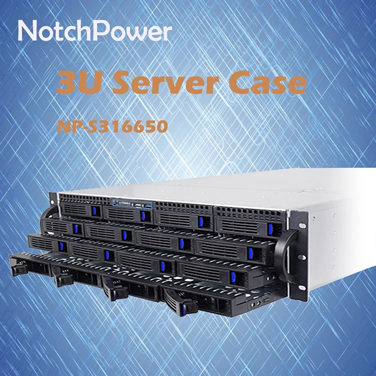 3u Rackmount Server Case Chassis With 16 Bay Hot-swappable Sata/sas ...