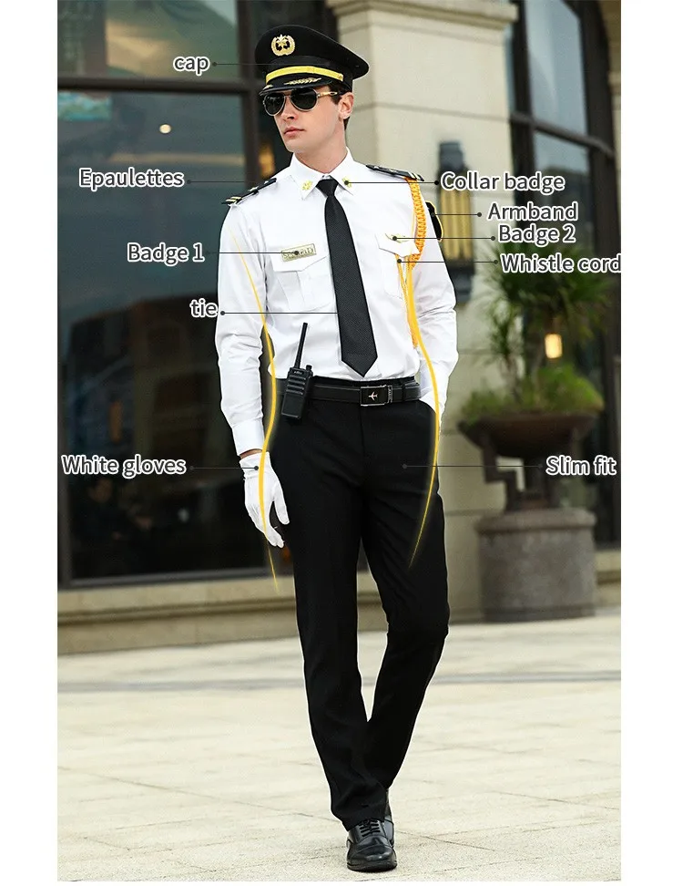 Design Man Hotel Security Guard Dress Safety Work Uniforms