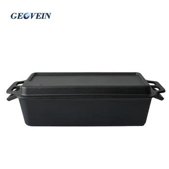 Amazon Rectangular Cast Iron Dish Pan With Lid - Buy Cast Iron Pan ...