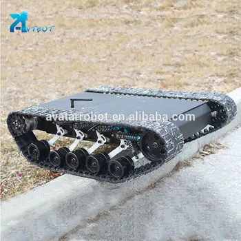 Remote Control Mobile Robotic Rubber Crawler Track System - Buy Rubber ...