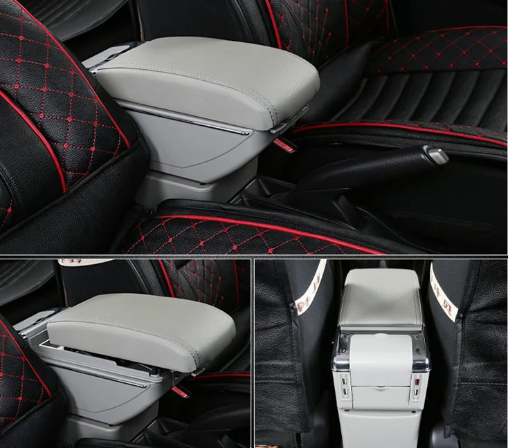 Car Center Console Armrest Box With Usb For Mazda 2 Sedan Hatchback ...