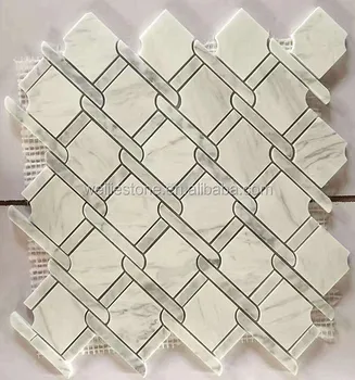 Stone Marble Waterjet Cutting Tile,Shaped Water Jet Mosaic Tile - Buy ...