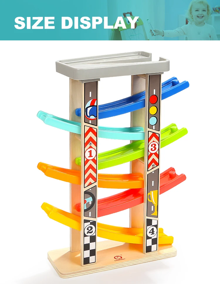 Topbright Wooden Custom Toy Cars Rc Truck Toy Mega Ramp Racing Visual ...