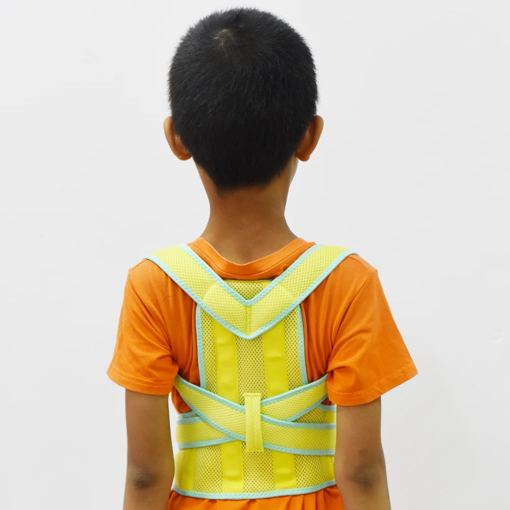 Free Sample Kids Back Support Brace Breathable Back Shoulder Belt ...