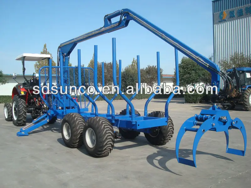 Lovol Tractor Mounted Timber Trailers - Buy 3 Tons Log Trailer With ...