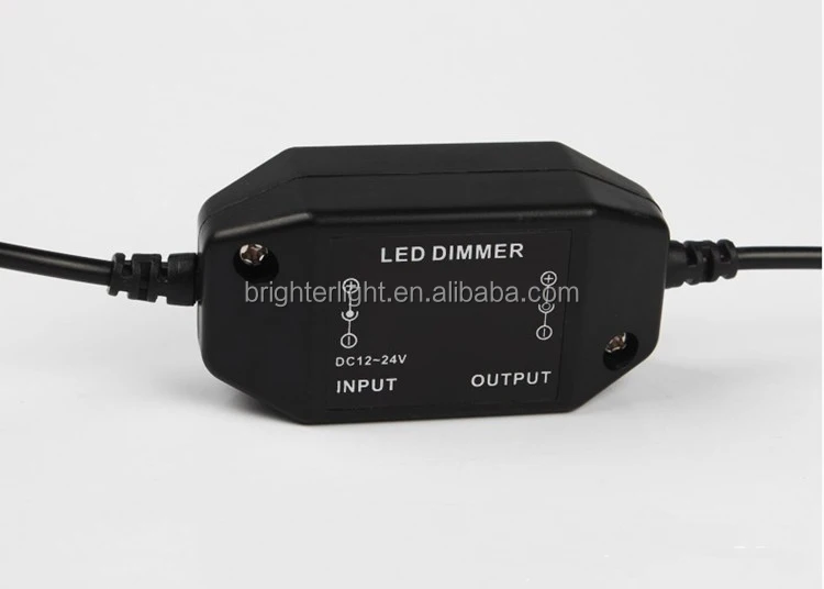 Rotary Control Led Dimmer Switch 12v 24v 2a Led Strip Light Controller ...