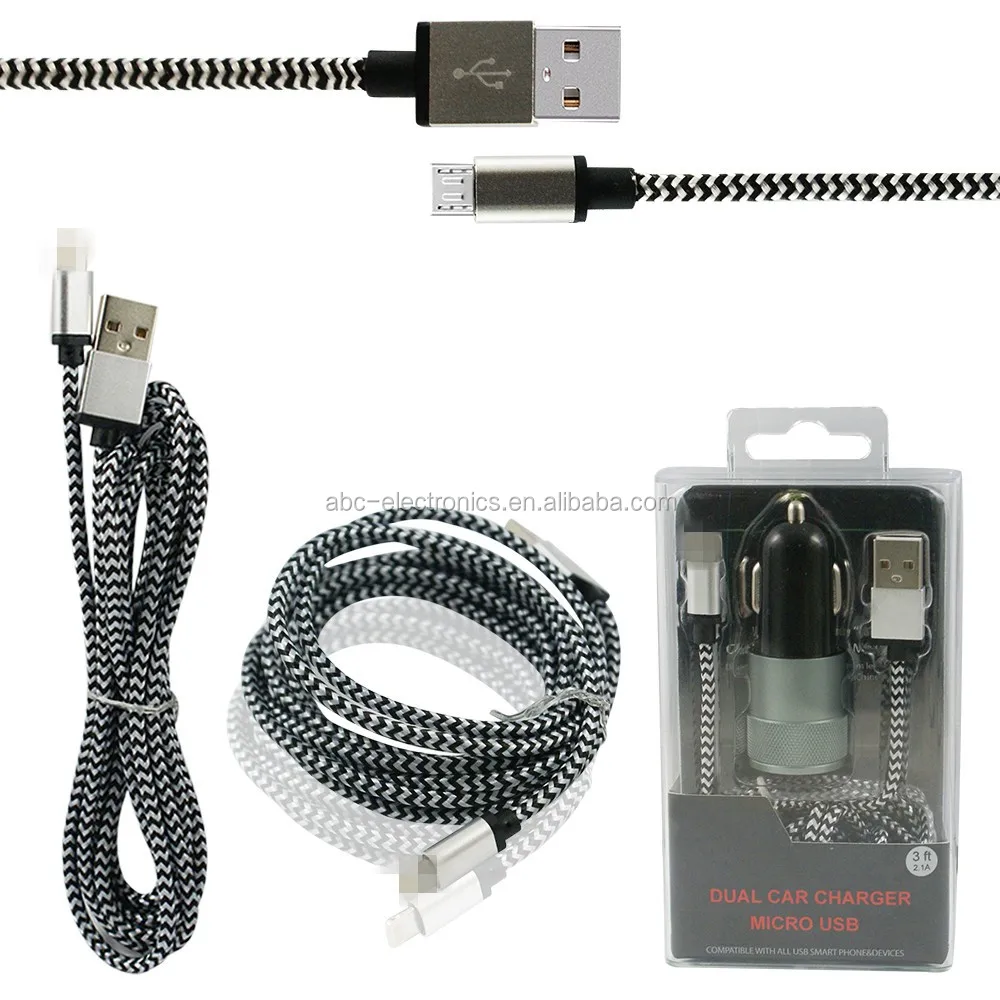 3 In 1 Charger Set Silicone Dual Port Car Charger +silicone Usb Wall ...