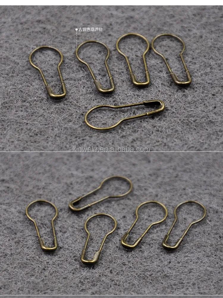 Brass Metal Bulb Shaped Gold Plated Safety Pin - Buy Safety Pin,Brass ...