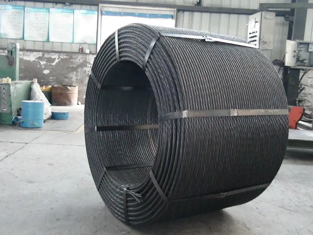 High Strength Astm A416 15.24mm 7 Wire Steel Cable Wire Rope Pc Steel ...