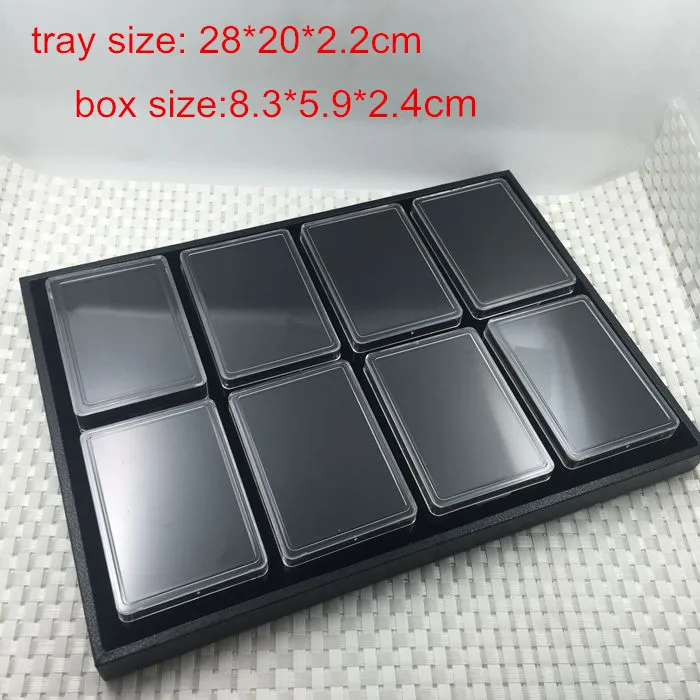 Clear Rectangular Acrylic Gemstone Display Box 8 Boxes /set Acrylic Gem ...