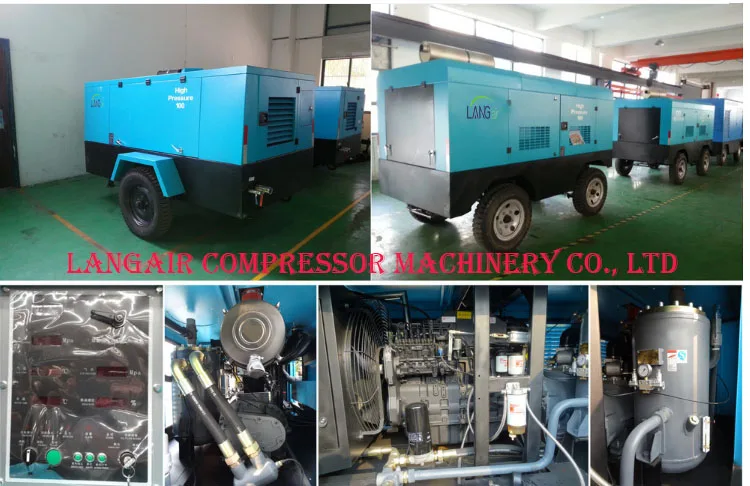 Portable Diesel Engine 15 Bar Air Compressor Compressors For Sale - Buy ...