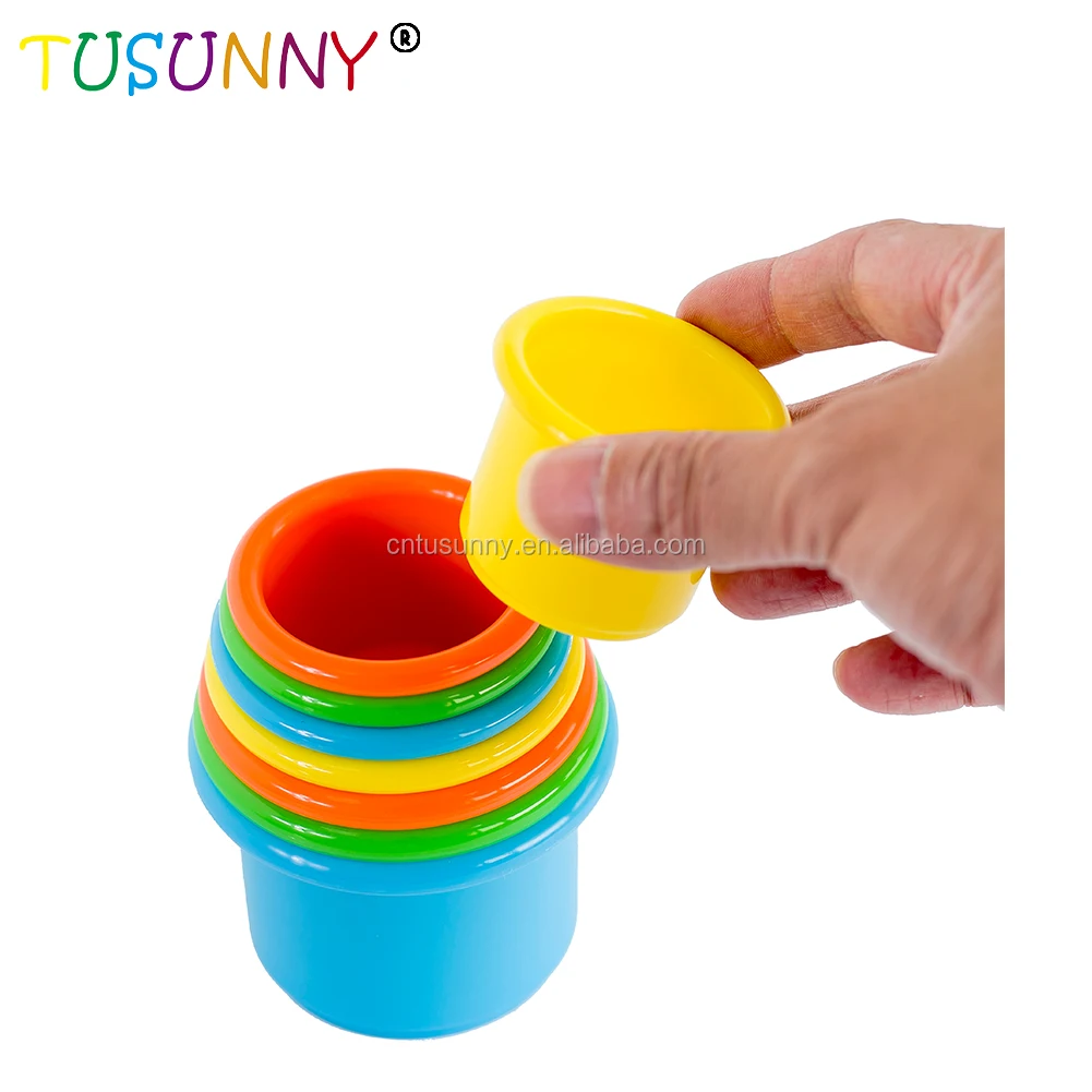 New Design Plastic Lovely Game Baby Stacking Cups Toy - Buy Baby ...