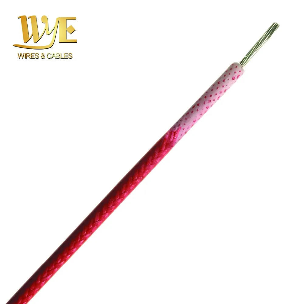 AGRP White Glass Fiber Braided Silicone Insulation Wire