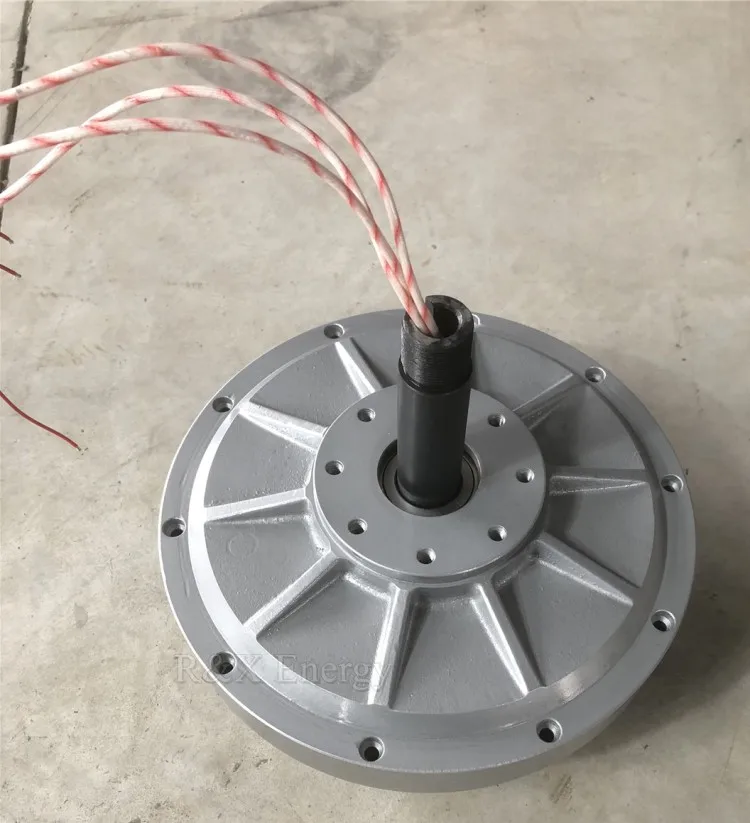 1KW Low RPM Coreless Disc AC Alternator - 220V Generator
