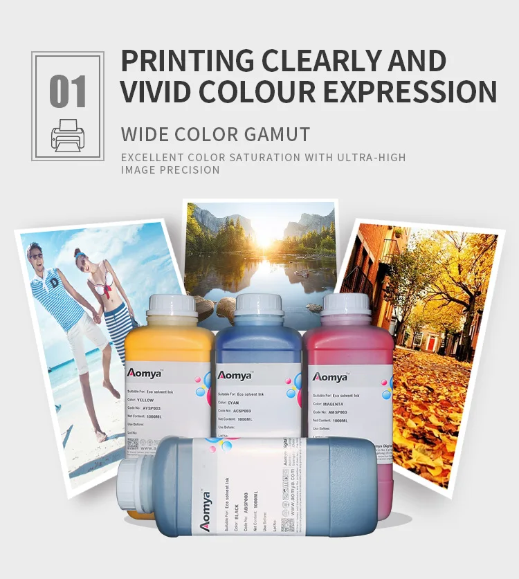 6 Color Eco Solvent Ink Printing On Flex Banner For Epson/konica/roland ...