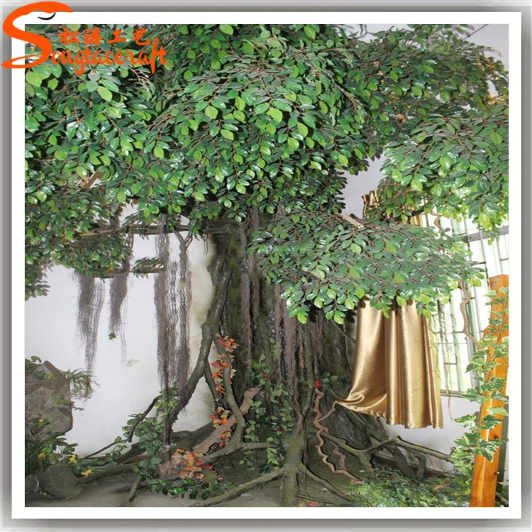 10ft Fiberglass Trunk Artificial Fake Banyan Tree Ficus Tree Artificial ...