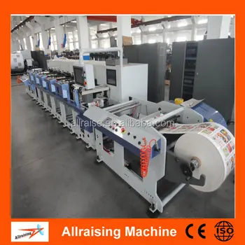 Roll To Roll Non Woven Fabric Narrow Web Flexo Printing Machine - Buy ...