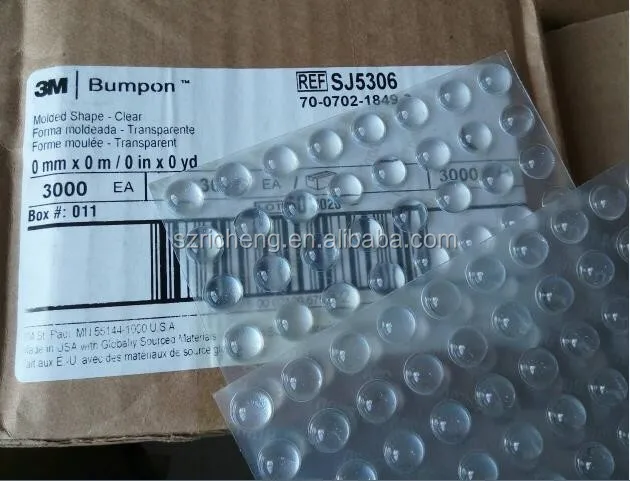 3M Bumpon Adhesive Clear Bumper Pads - Reduce Noise & Vibration