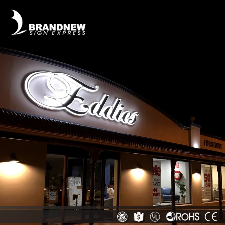 Hot Sale Custom Design Retail Storefront Led Light Letter Shop Fascia ...