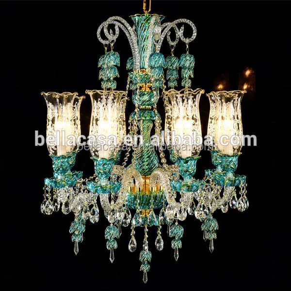 Md88037-8-blue Turkish Style Full K9 Crystal Glass Chandelier For ...