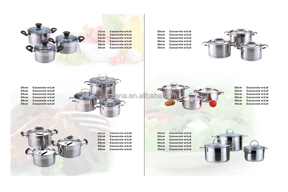 Induction Stainless Steel Cookware Set - Masterclass Premium