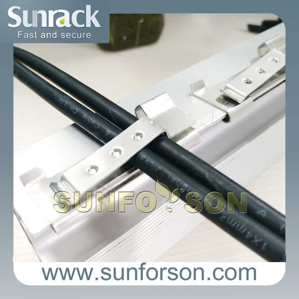 Hot Sale Stainless Steel Solar Electric Wire Rope Cable Clip For Solar ...