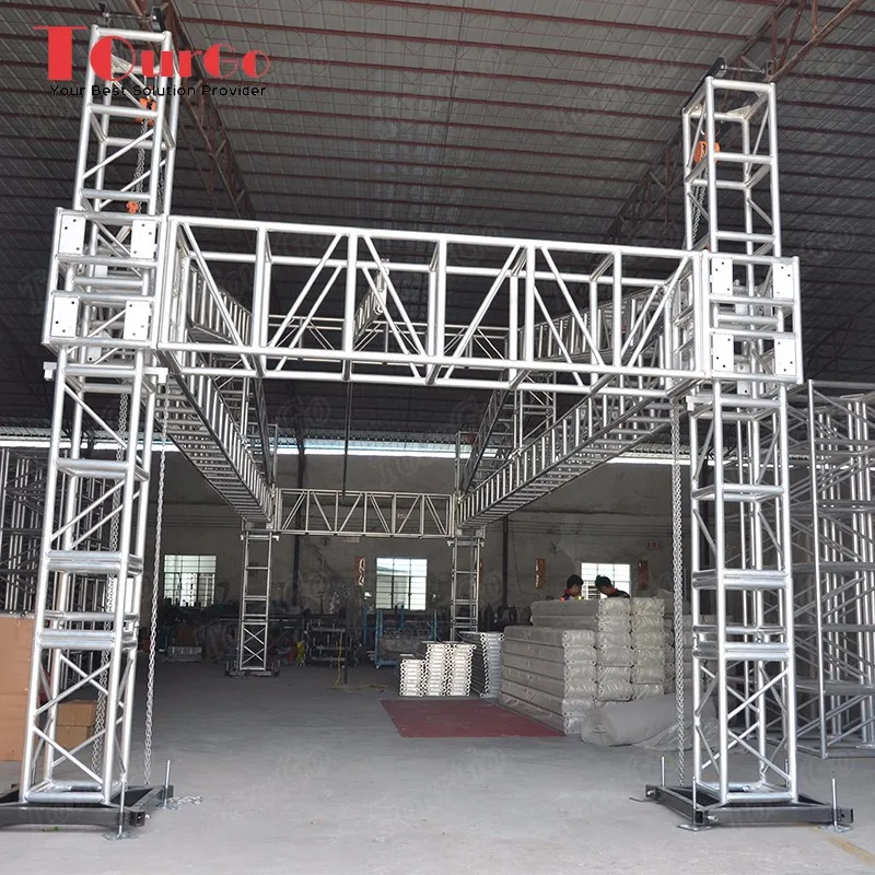 Tourgo Aluminum Ground Support Truss System Lifting Tower Truss For ...