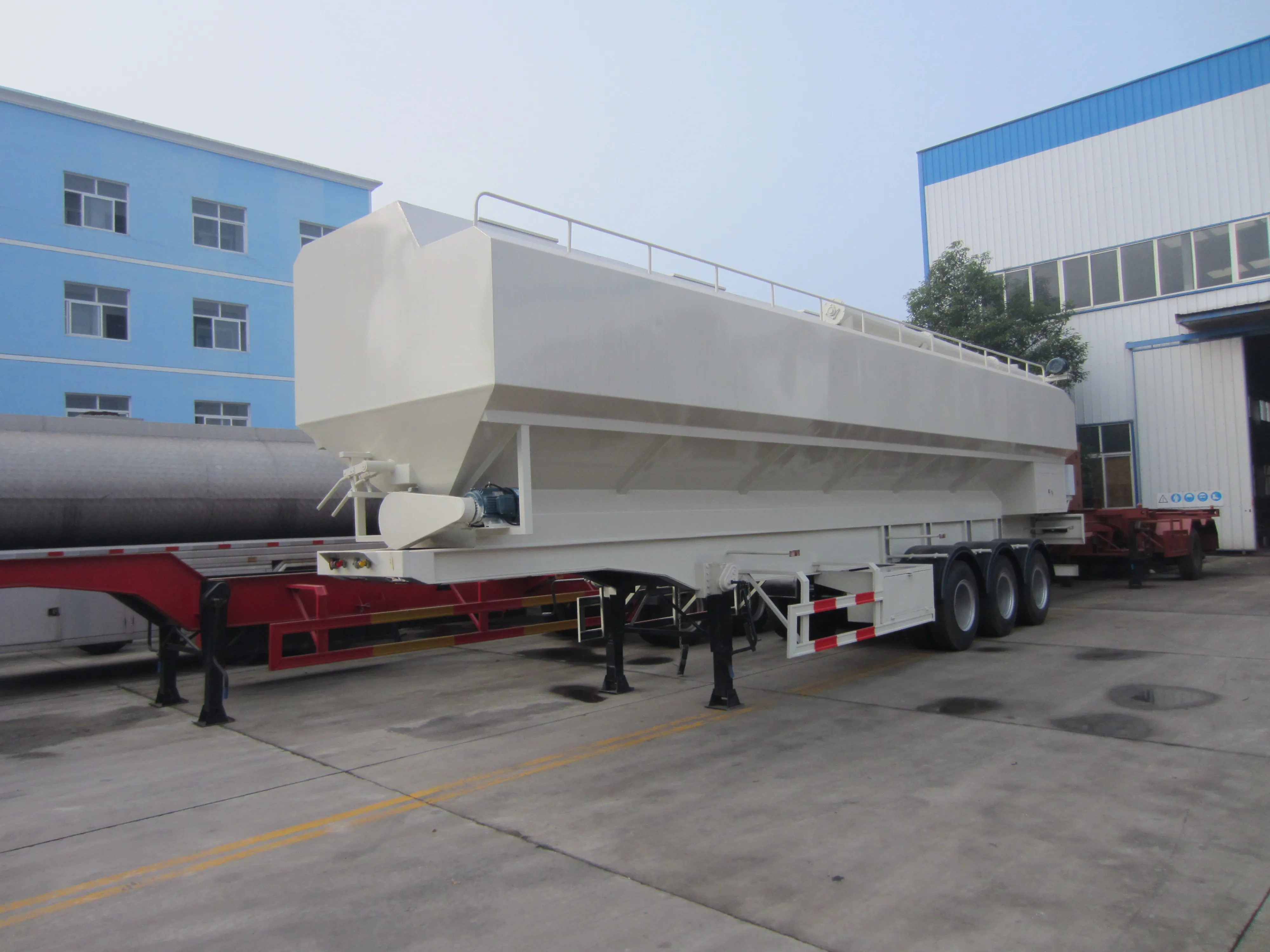 animal feeds transport tank semi trailer electric discharge system 3 ...