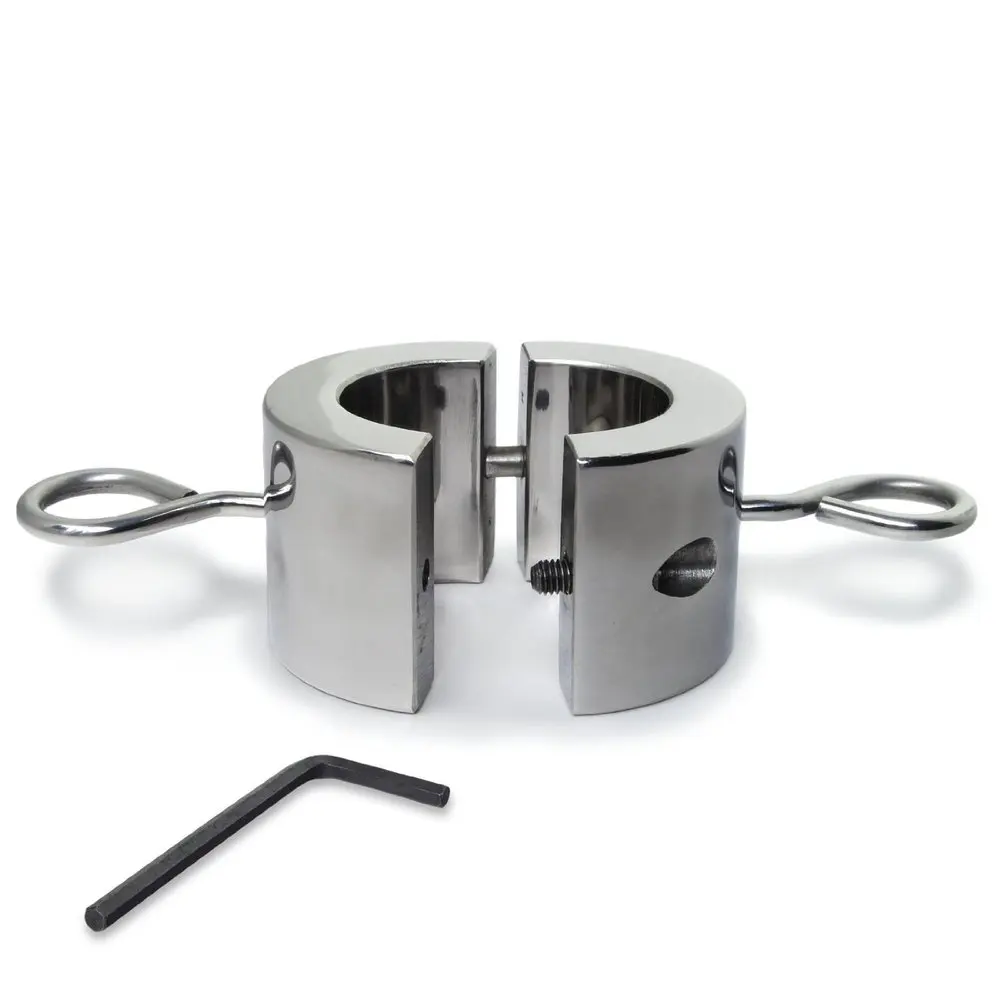 Stainless Steel Heavy Duty Testicle Scrotum Stretcher Cock Ring Ball ...