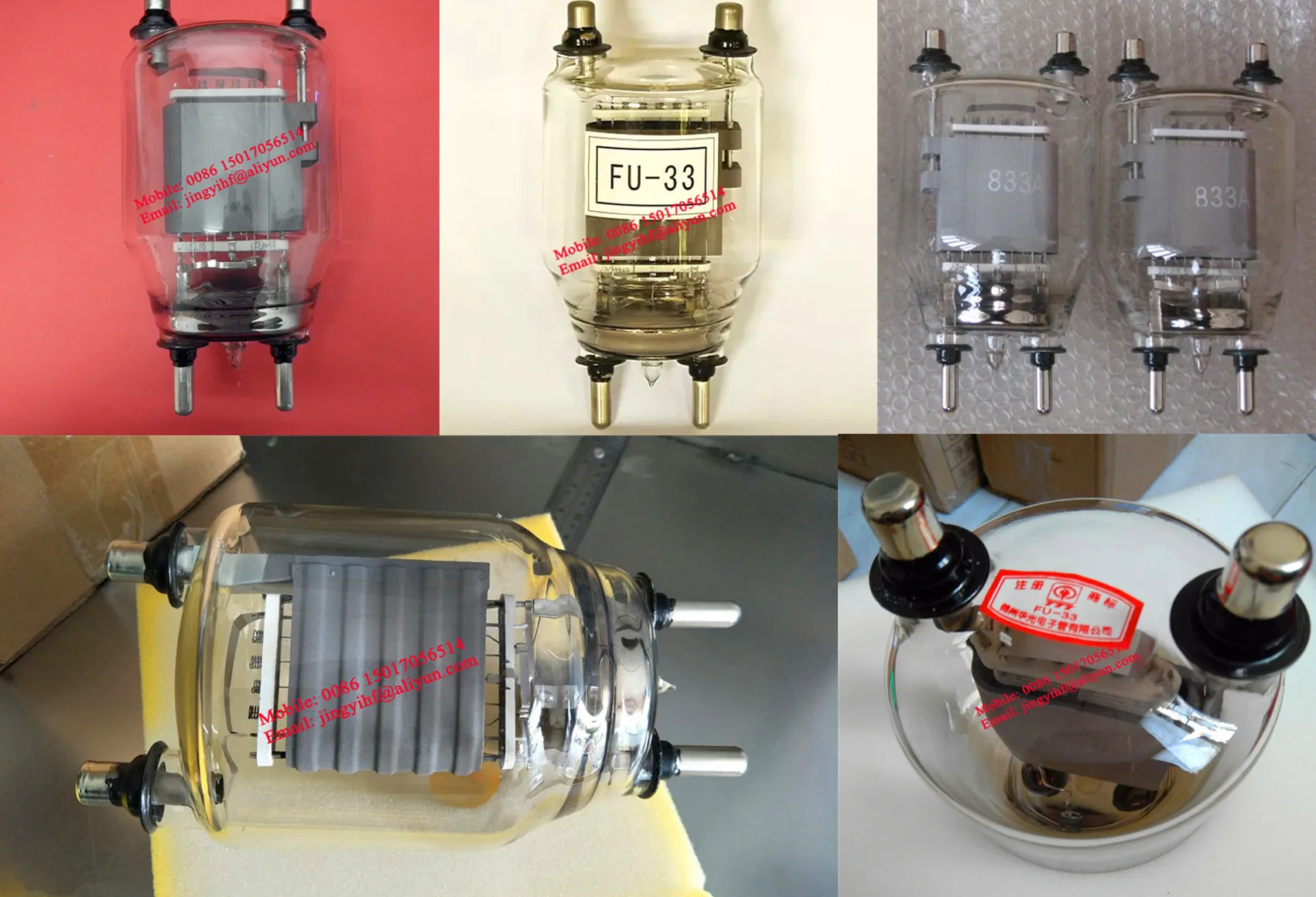 Oscillation Tube Fu-33/833a/833c,Electron Tube Fu-33,Triode Tube - Buy Oscillation Tube Fu-33 ...