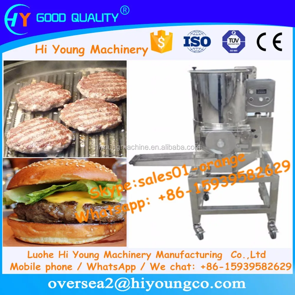 Stainless Steel Beef Machine Steak Meat / Hamburger Patty Making ...