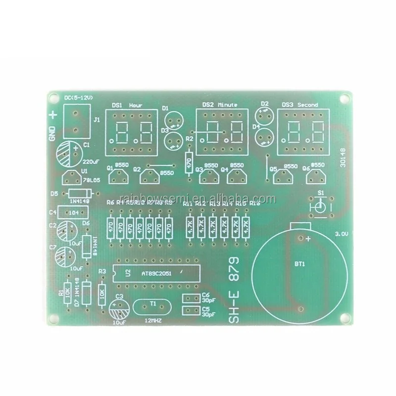 Diy Kits At89c2051 Electronic Clock Digital Tube Led Display Suite ...