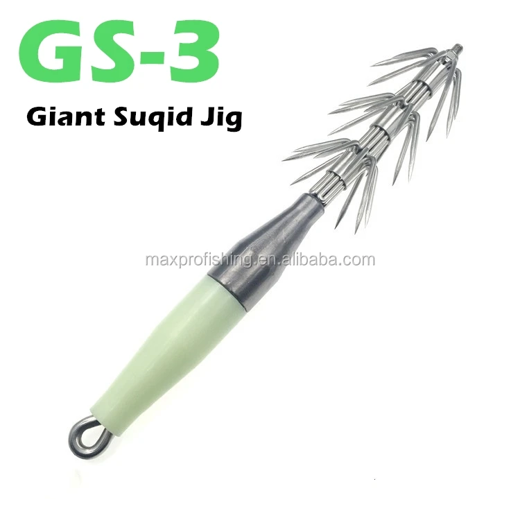 Giant Squid Jigs - Luminous Lures for Successful Fishing