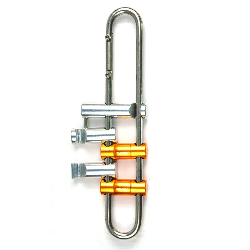 Aluminum Rack Descender With Five Braking Bars,Climbing Safety Stop ...