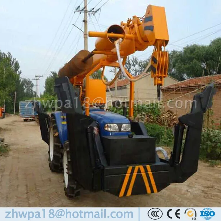 2015 New Type Pole Digger & Pole Erection Motors Handling Cranes - Buy ...