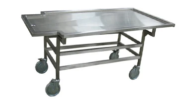 Roundfin Corpse Transport Morgue Cart Used With Autopsy Cleaning Table ...