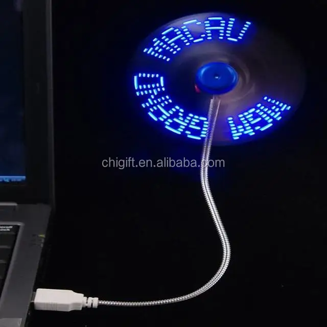2021 Hot Led Programmable Message Display Mini Rgb Message Fans For ...