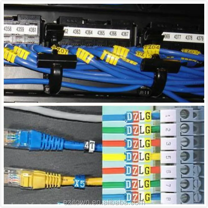 Kn-10 Pom 0-9 Coded Cable Marker For Telephone And Electronic Wire ...