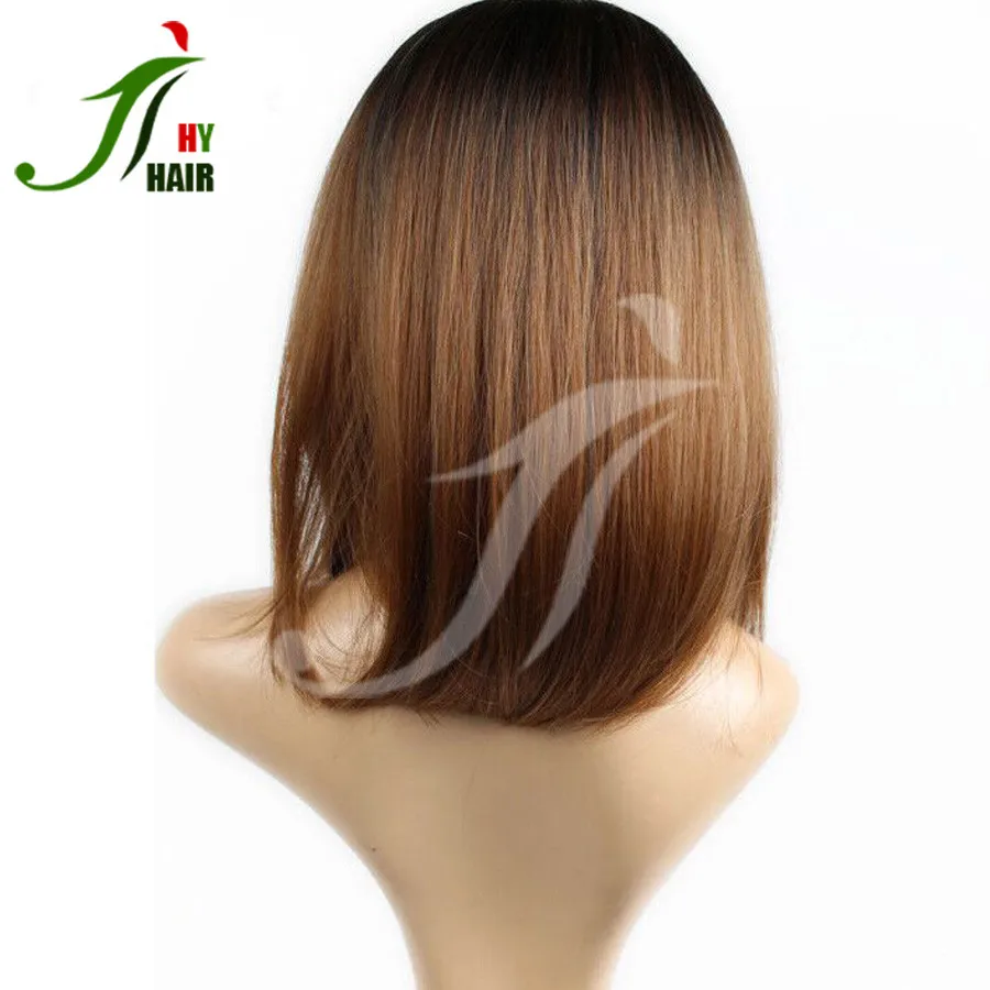 Aliexpress Brazilian Human Hair Full Lace Bob Wig Ombre Color Two Tone ...