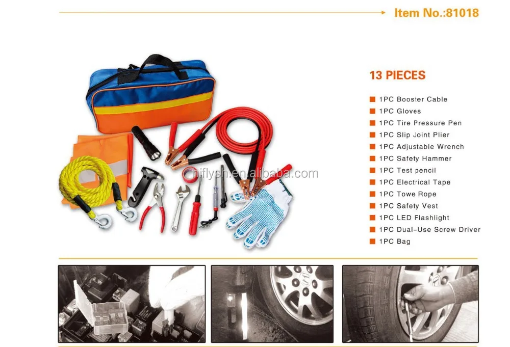 Hf-nt403(03) New Portable Car Emergency Kit Outdoor Emergency Tool Car ...