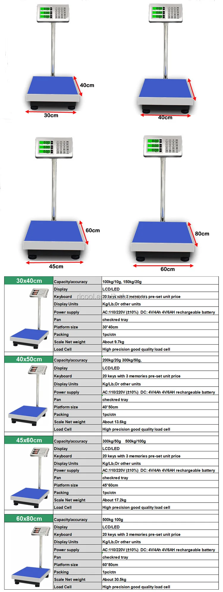 Tcs Electronic Platform Scale 300kg - Buy Platform Scale 300kg,Tcs ...