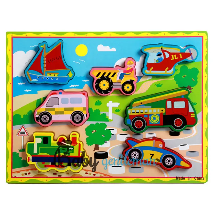 Best Selling Educational Baby Wooden Chunky Puzzles With Customize ...