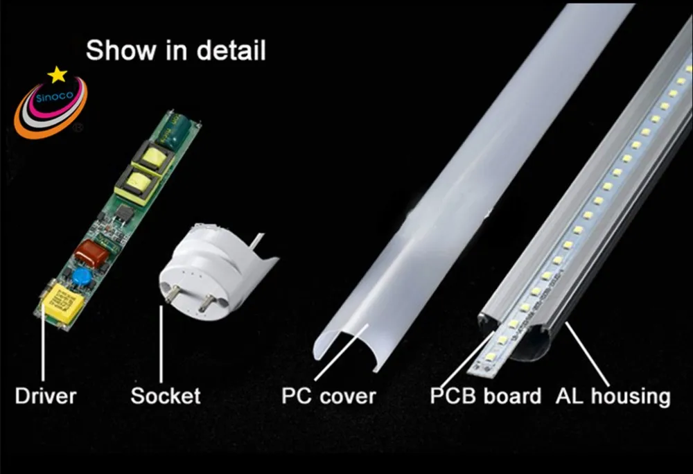 High Quality 8ft Long 8ft Led Tube Light Fixture 40watt T8 Linear ...